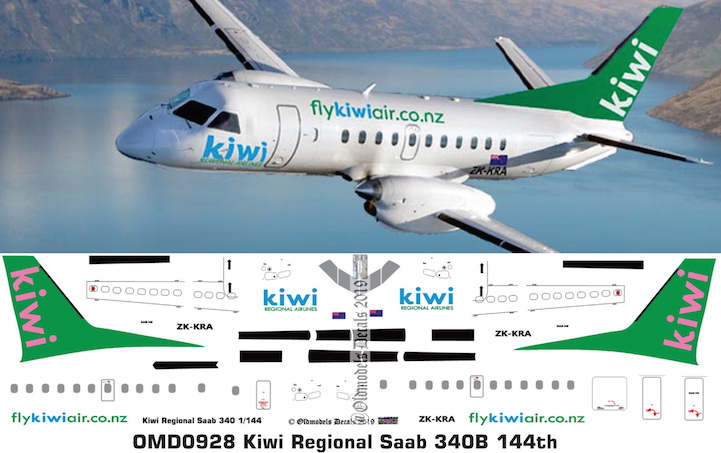 OMD0928 Saab340A Kiwi Regional Airlines [1:144th scale] - $10.00 : JAYS ...