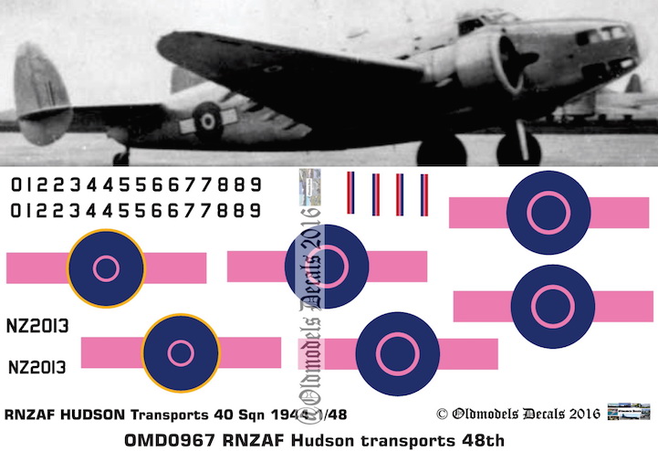 OMD0967 Lockheed Hudson Royal New Zealand Air Force [1:48th scale ...