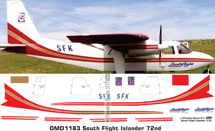 OMD1183 BN-2 Islander South Flight [1:72nd scale] - $15.00 : JAYS Hobby ...